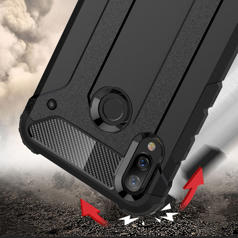 Military Defender Shockproof Case for Huawei Nova 3i (Black)